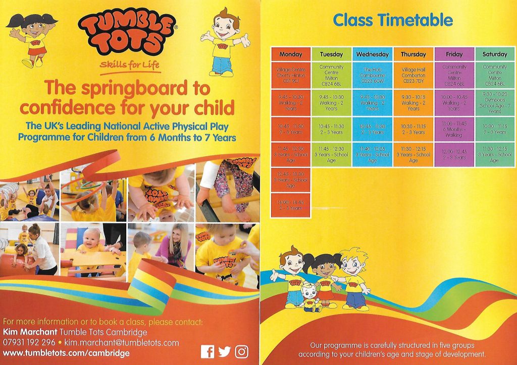 Tumble Tots - Cambourne Information