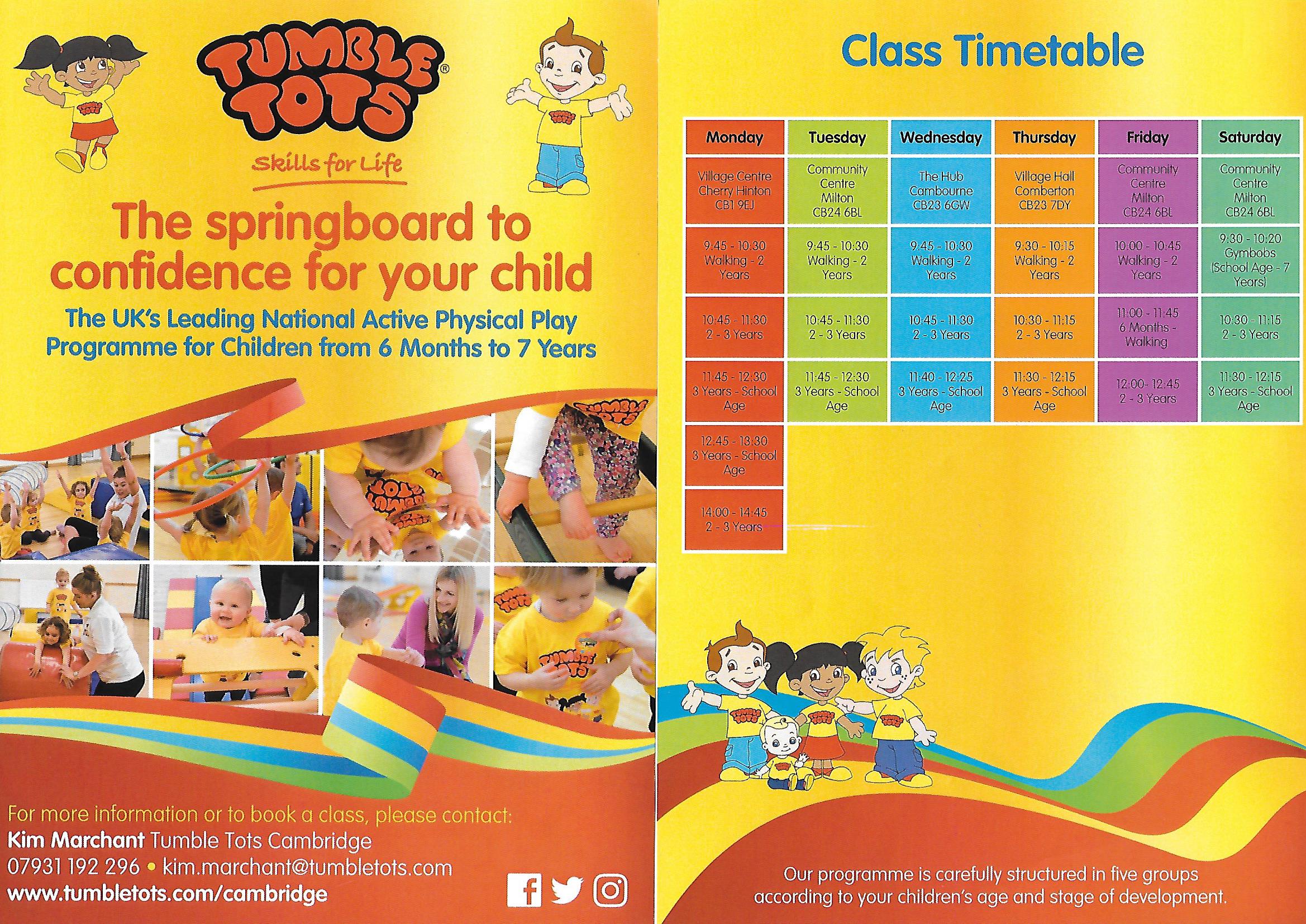 Tumble Tots Poster 20180418 (1) - Cambourne Information