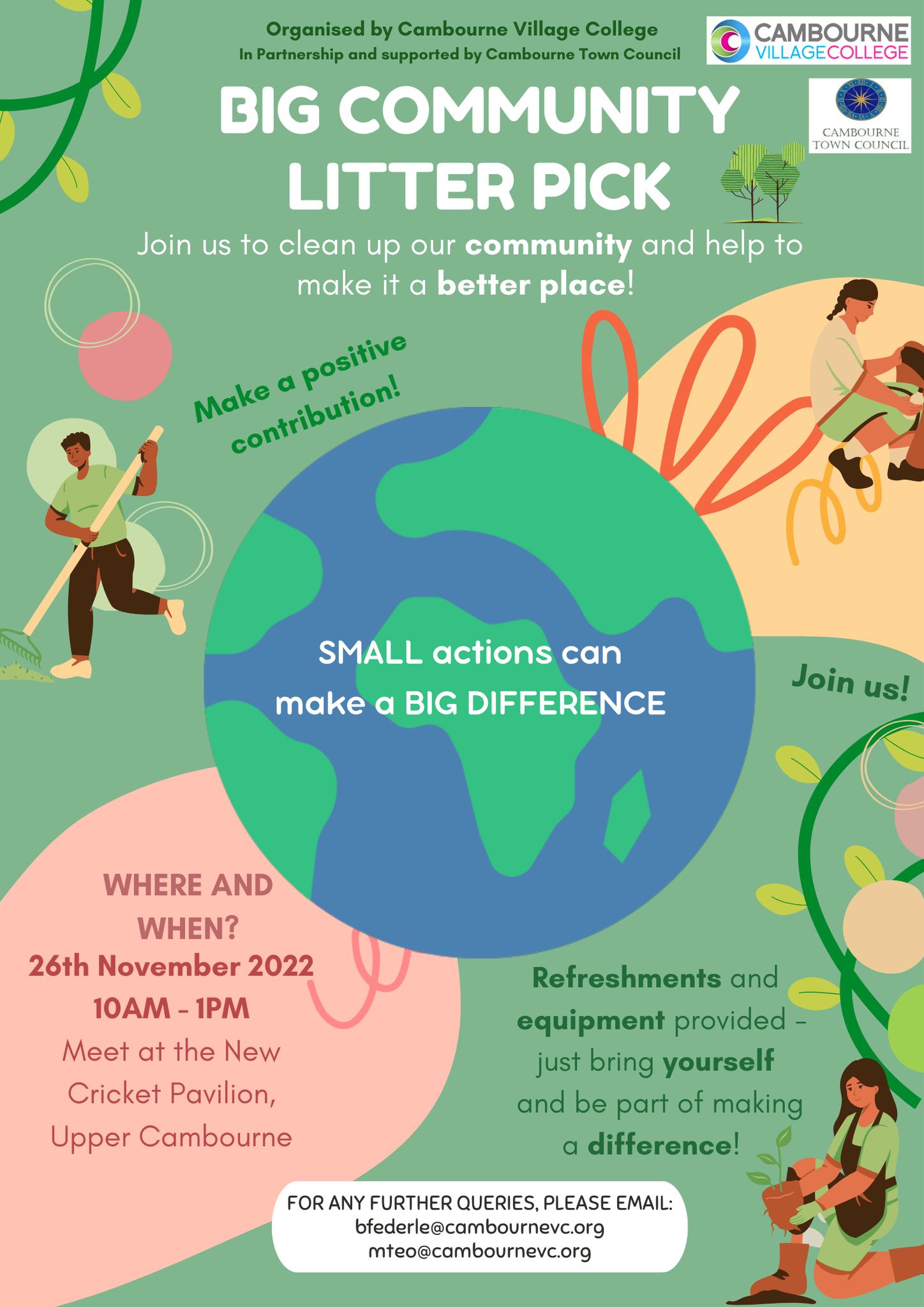 Big Community Litter Pick - Cambourne Information