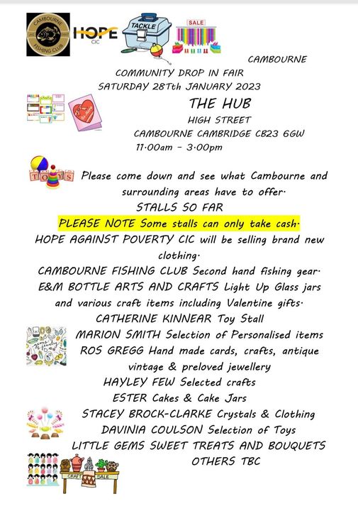 Community Drop In Fair - Cambourne Information